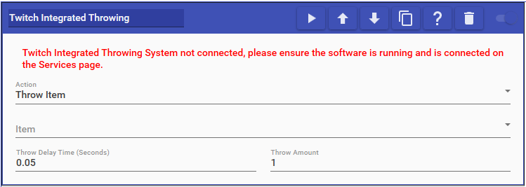 Twitch Integrated Throwing Action | Mix It Up Wiki